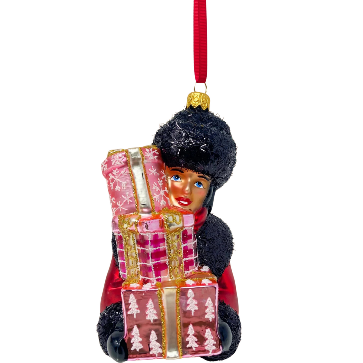 Brunette Nicole Glass Christmas Ornament – The Well Appointed House