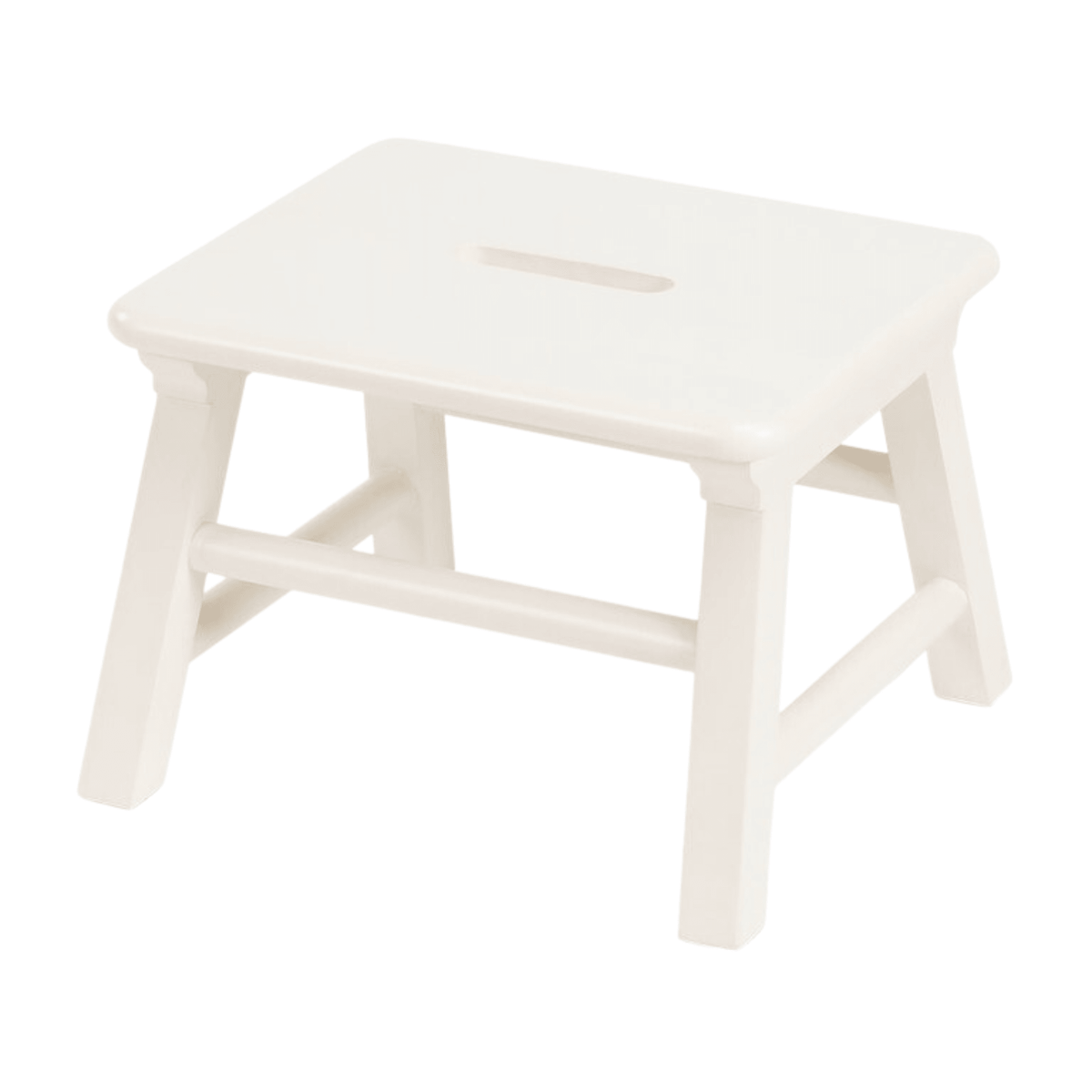 Cottage White Bayur Wood Step Stool – The Well Appointed House