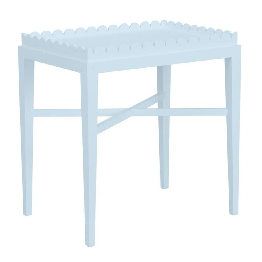 Custom Painted Scalloped Edge Side Table – The Well Appointed House