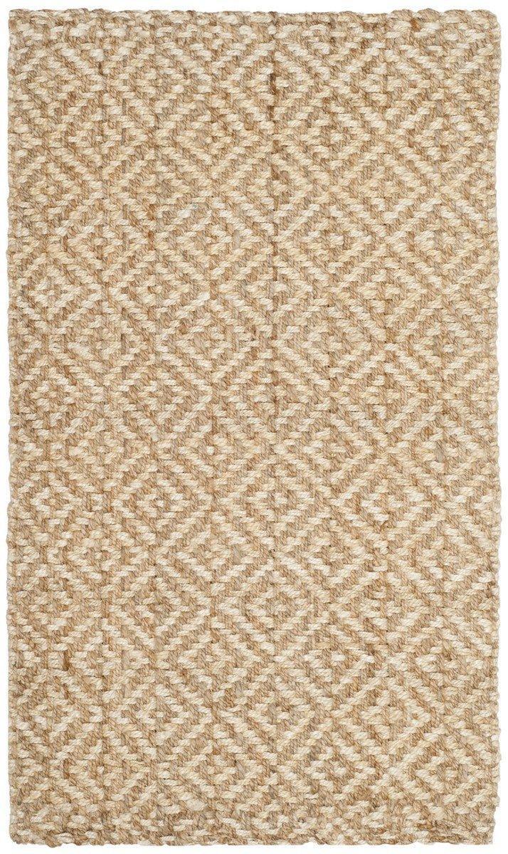 Diamond Pattern Jute and Ivory Natural Rug – The Well Appointed House