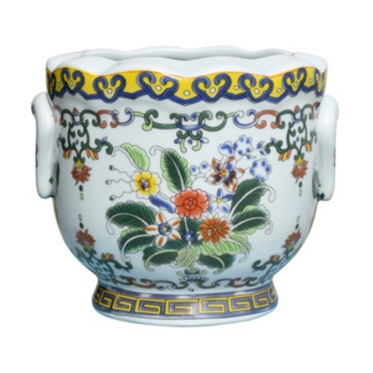 Floral Porcelain Cachepot - BARGAIN BASEMENT ITEM – The Well Appointed ...
