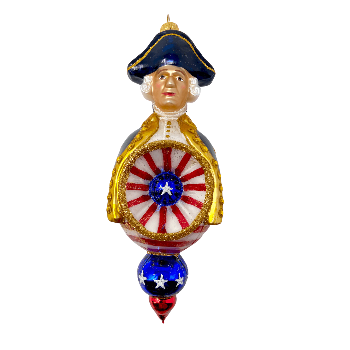 George Washington Reflector Blown Glass Christmas Ornament – The Well ...