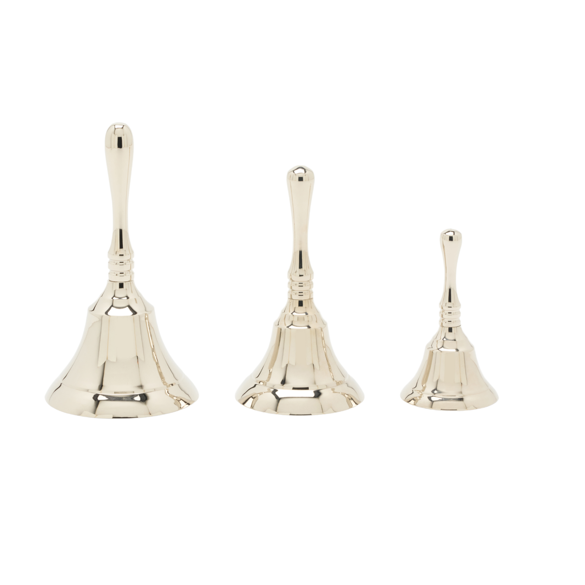 Set of 3 Effie Polished Nickel Dinner Bells – The Well Appointed House