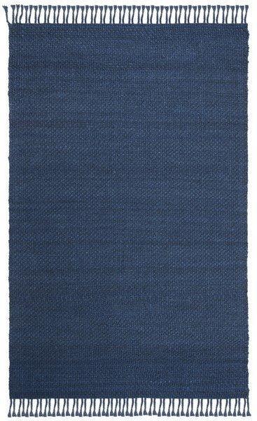Hand Loomed Navy Blue Wool Area Rug – The Well Appointed House