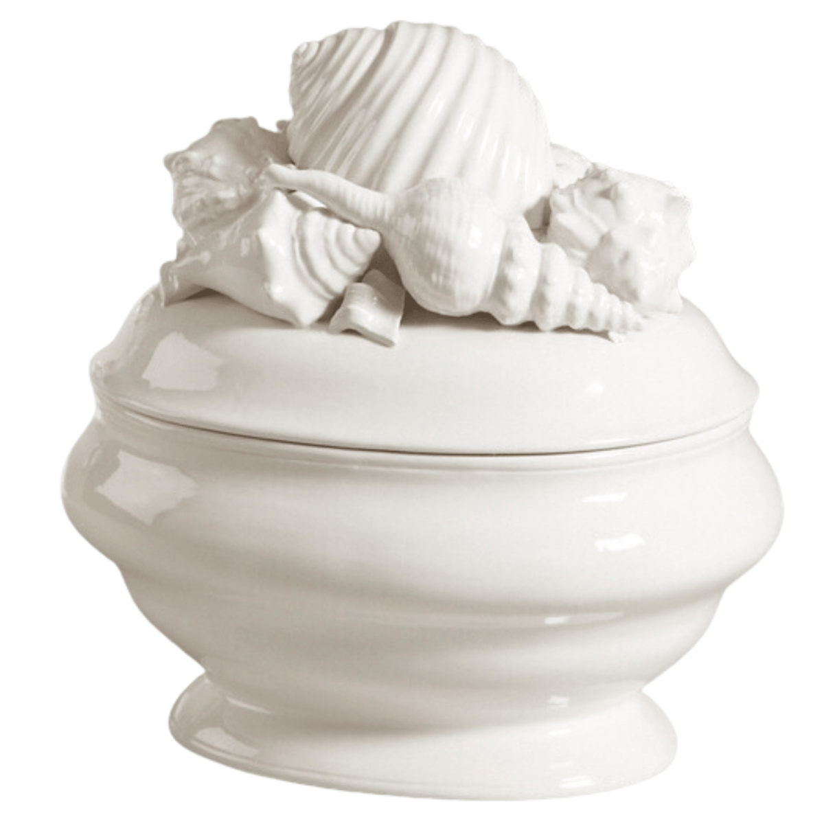 Hand Painted Italian Ceramic Shell Tureen – The Well Appointed House