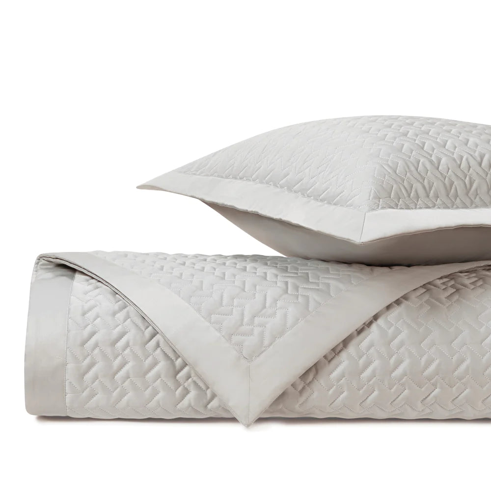Houndstooth Monogrammable Quilted Coverlet Set with Euro Shams – The ...