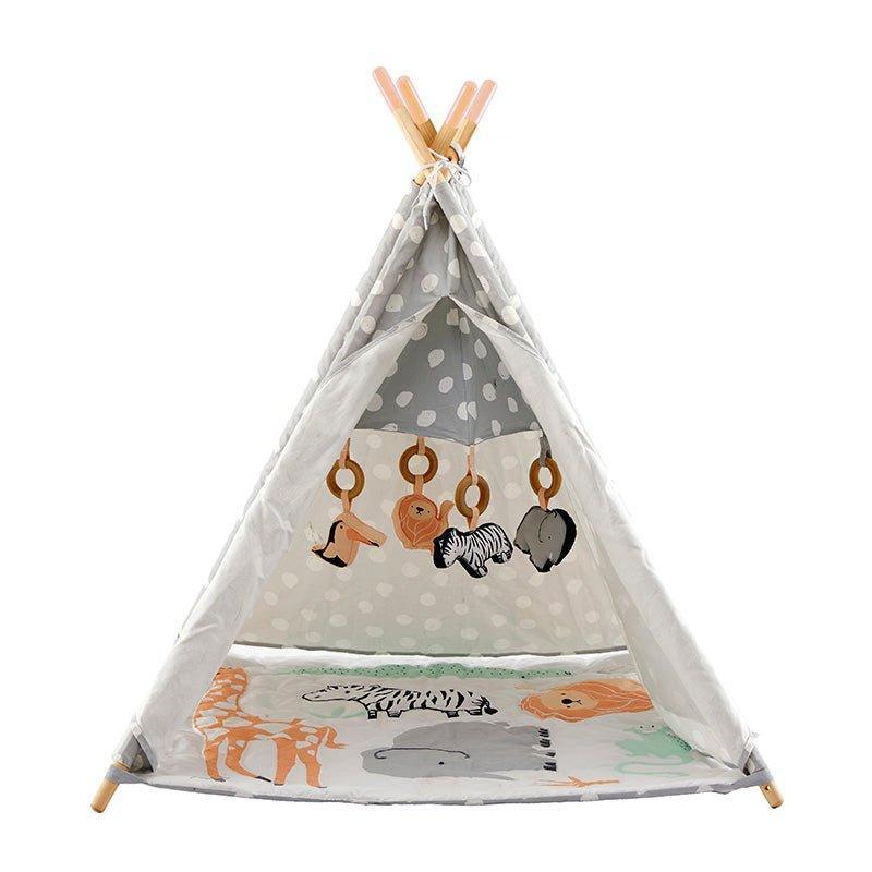 Jungle Animal Activity Play Gym Teepee for Babies – The Well Appointed ...