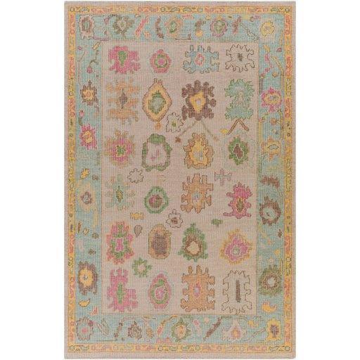 Kars Hand Knotted Green, Blue, Pink & Yellow Area Rug - Available in a ...