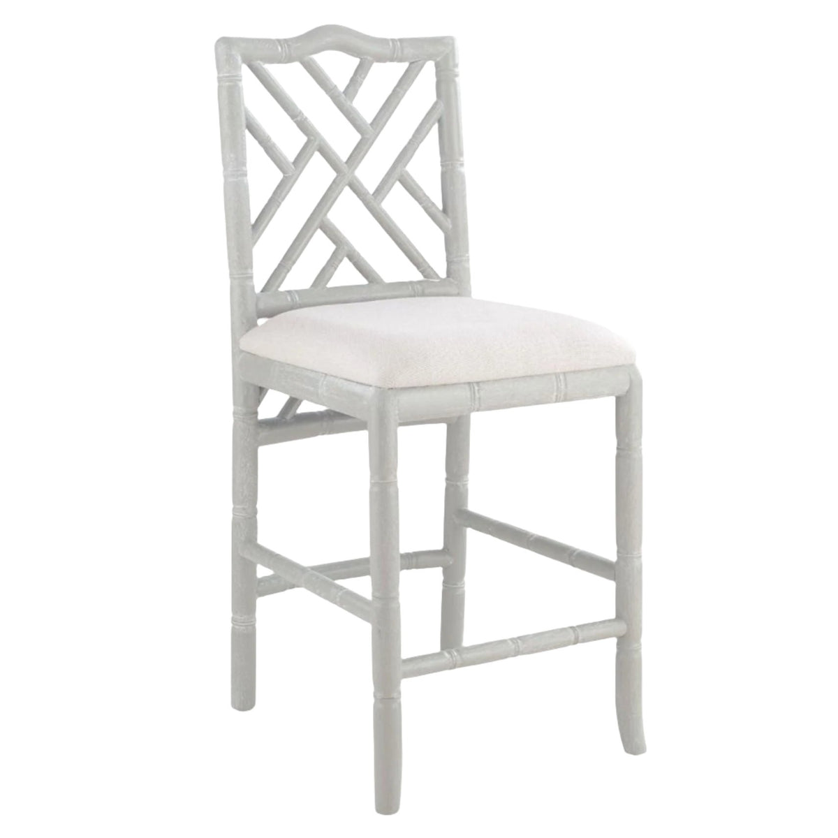 Lacquered Oak Bamboo Fretwork Hampton Counter Stool – The Well ...