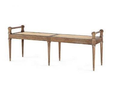 Large Hand Carved Paris Bench in Driftwood – The Well Appointed House