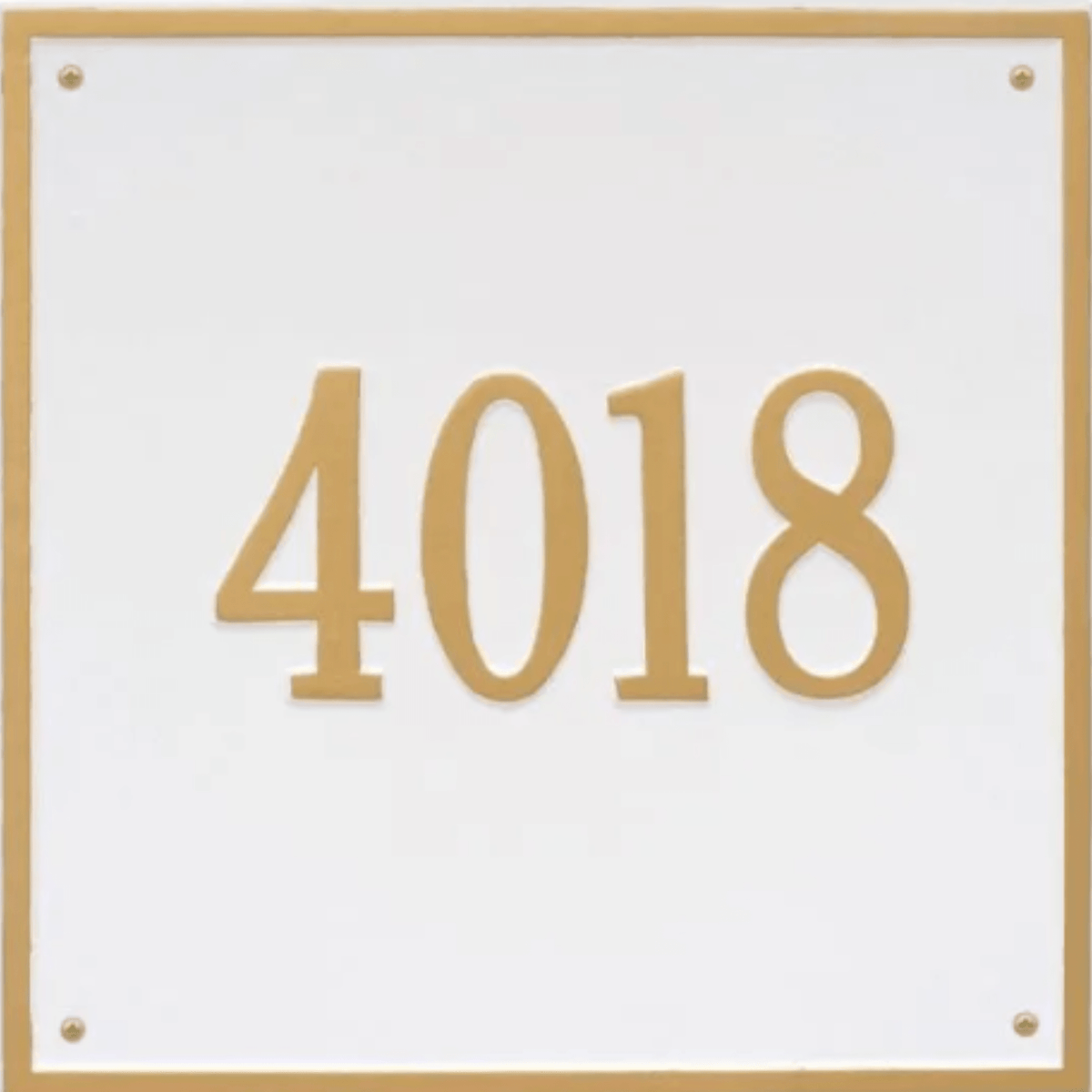 Large Personalized Square Address Wall Plaque– Available in Multiple F ...
