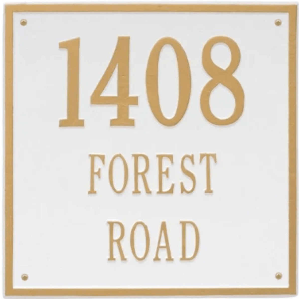 Large Personalized Square Three Line Address Wall Plaque – Available i ...