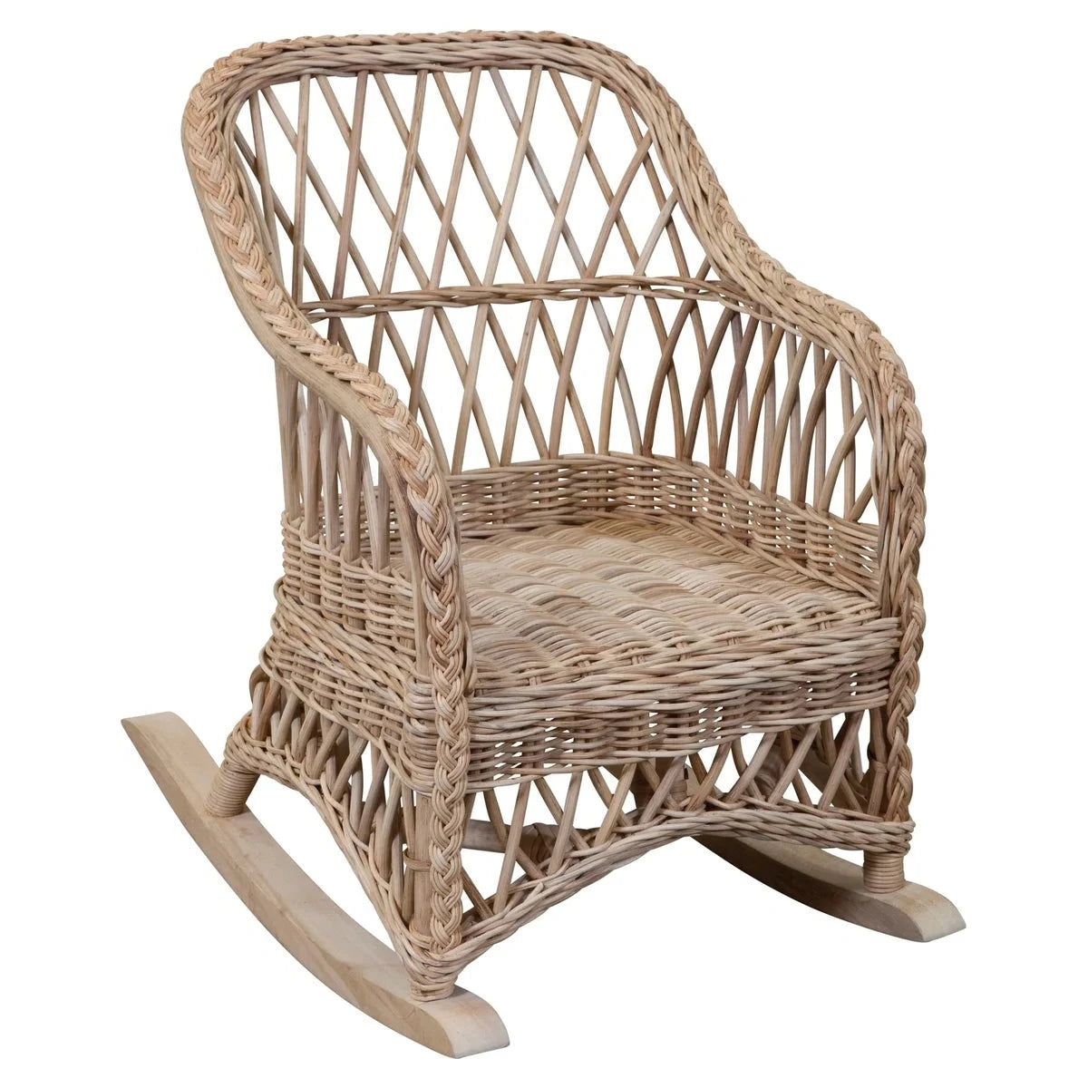 Lemonade Wicker Rocker for Children – The Well Appointed House