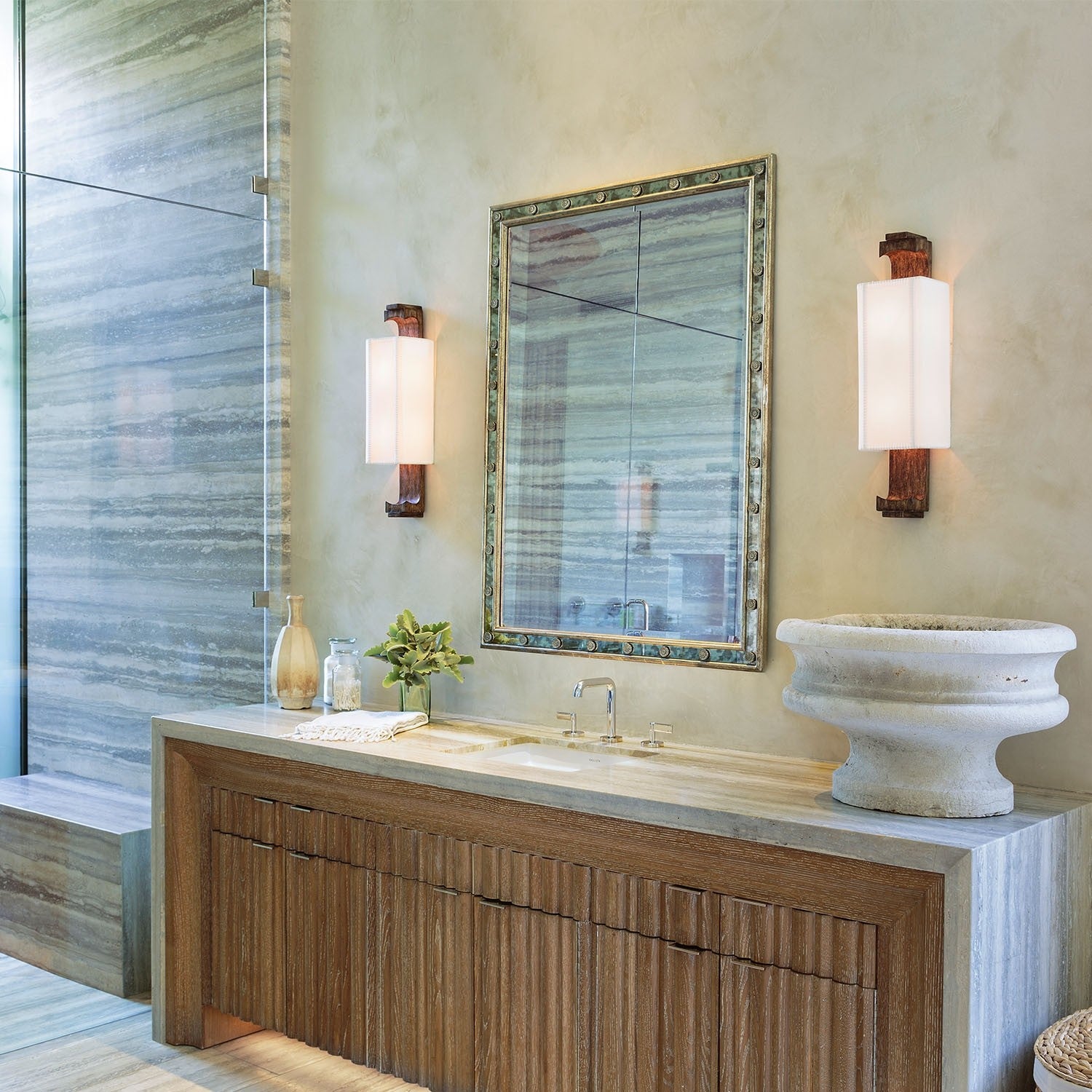 Michael S. Smith. Hand Carved Rectangular Framed Wall Mirror – The Well ...