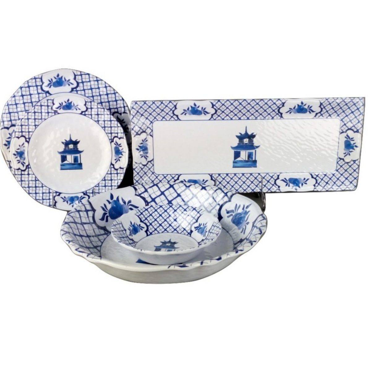 Original Pagoda Melamine Dinnerware Collection – The Well Appointed House