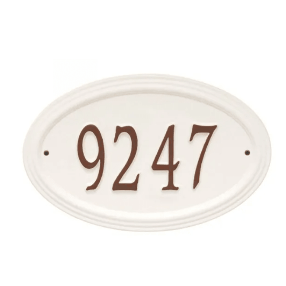 Personalized One Line Concord Estate Oval Address Wall Plaque – Availa ...