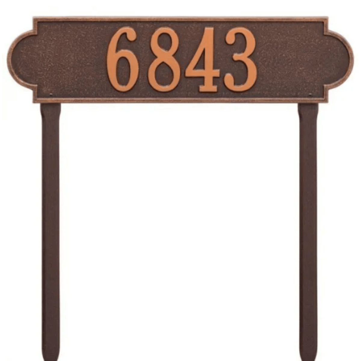 Personalized One Line Estate Address Lawn Plaque – Available in Multip ...