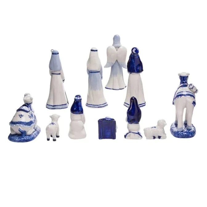 Porcelain Delft Nativity Set in Blue and White – The Well Appointed House