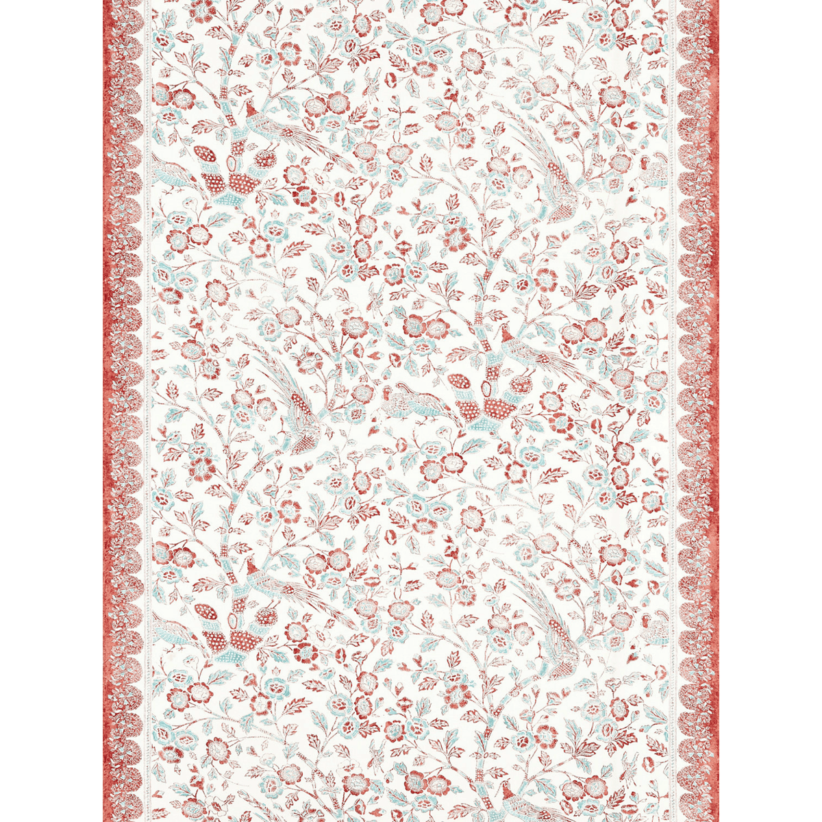 Scalamandre Anissa Print Coral Spice Fabric – The Well Appointed House