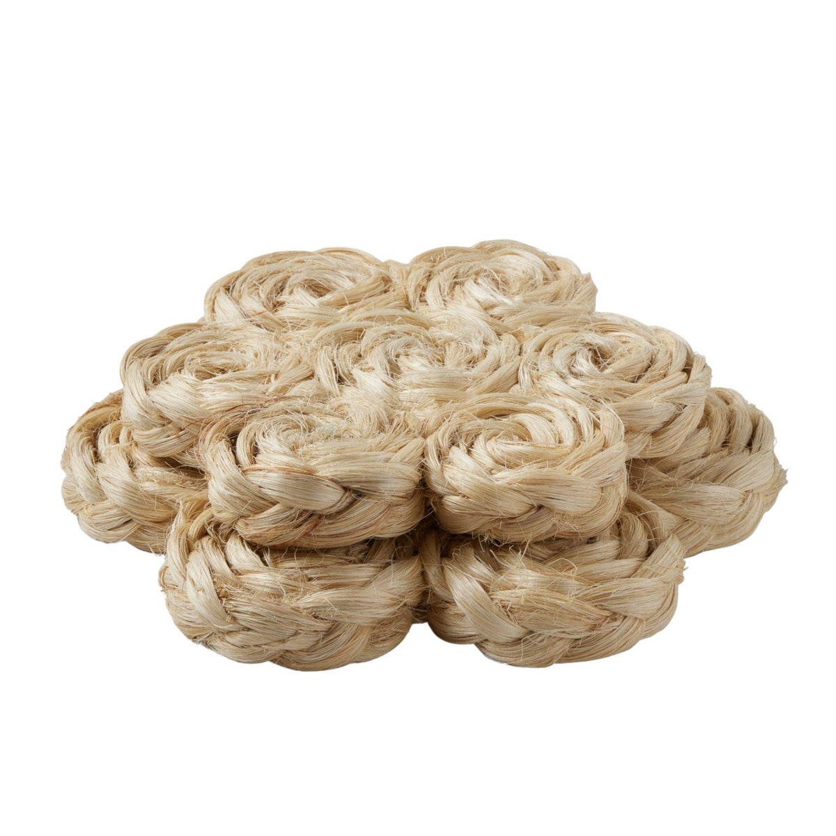 Set of Two Raffia Bleached Bubbles Pot Trivets – The Well Appointed House