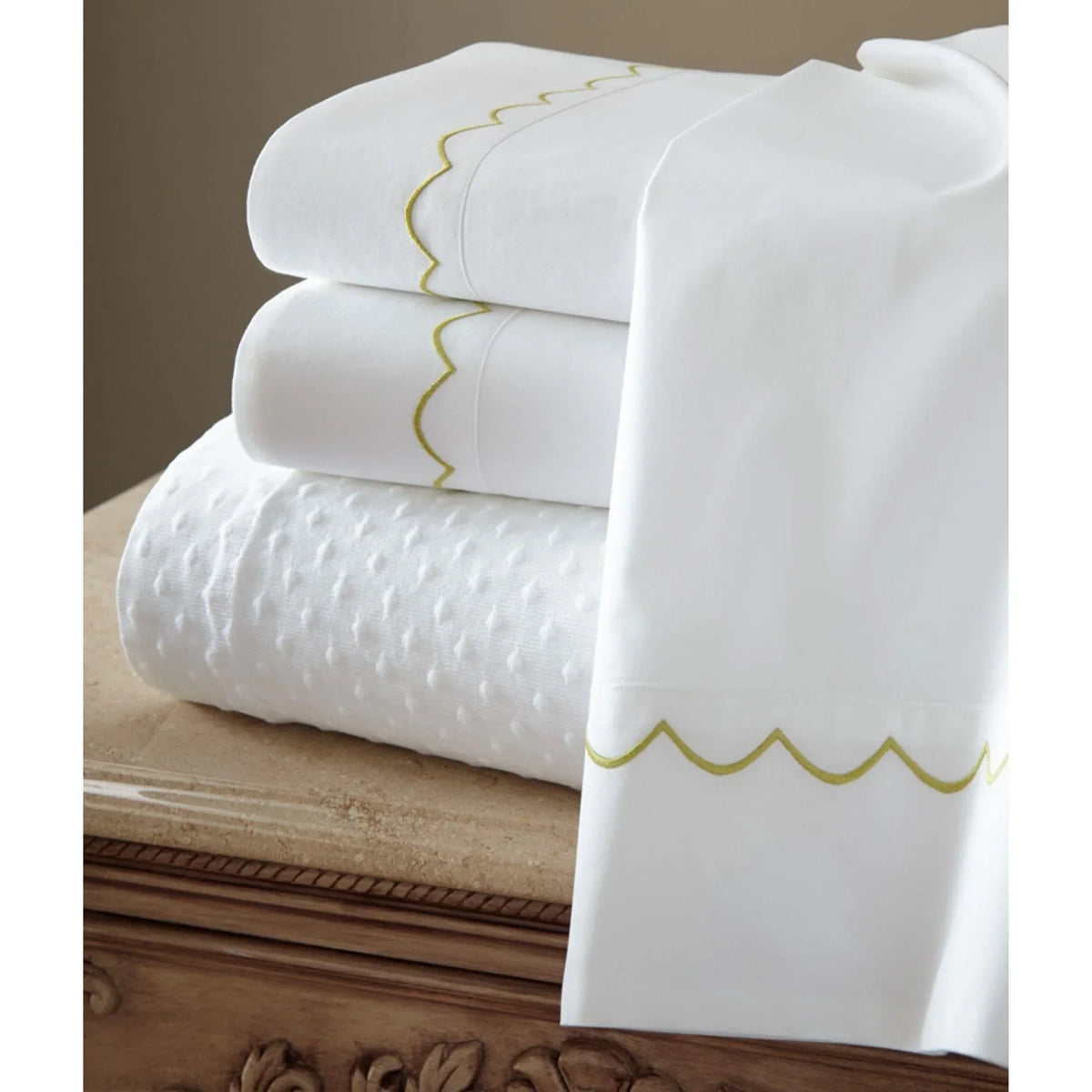 Vivian Sheet Sets with Scallop Embroidery – The Well Appointed House