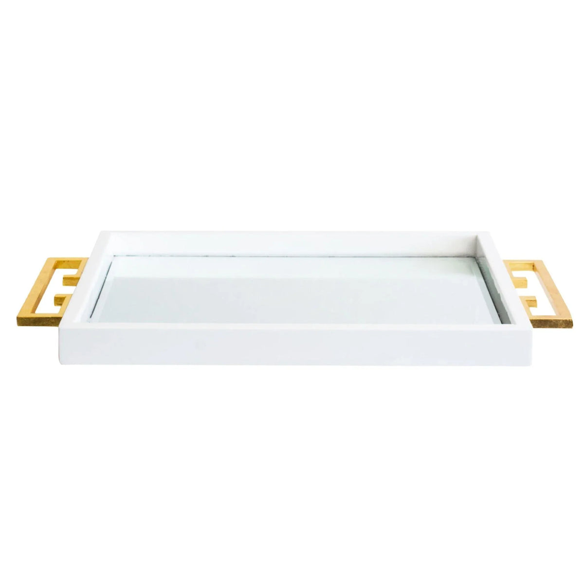 White Lacquer Mirrored Tray – The Well Appointed House