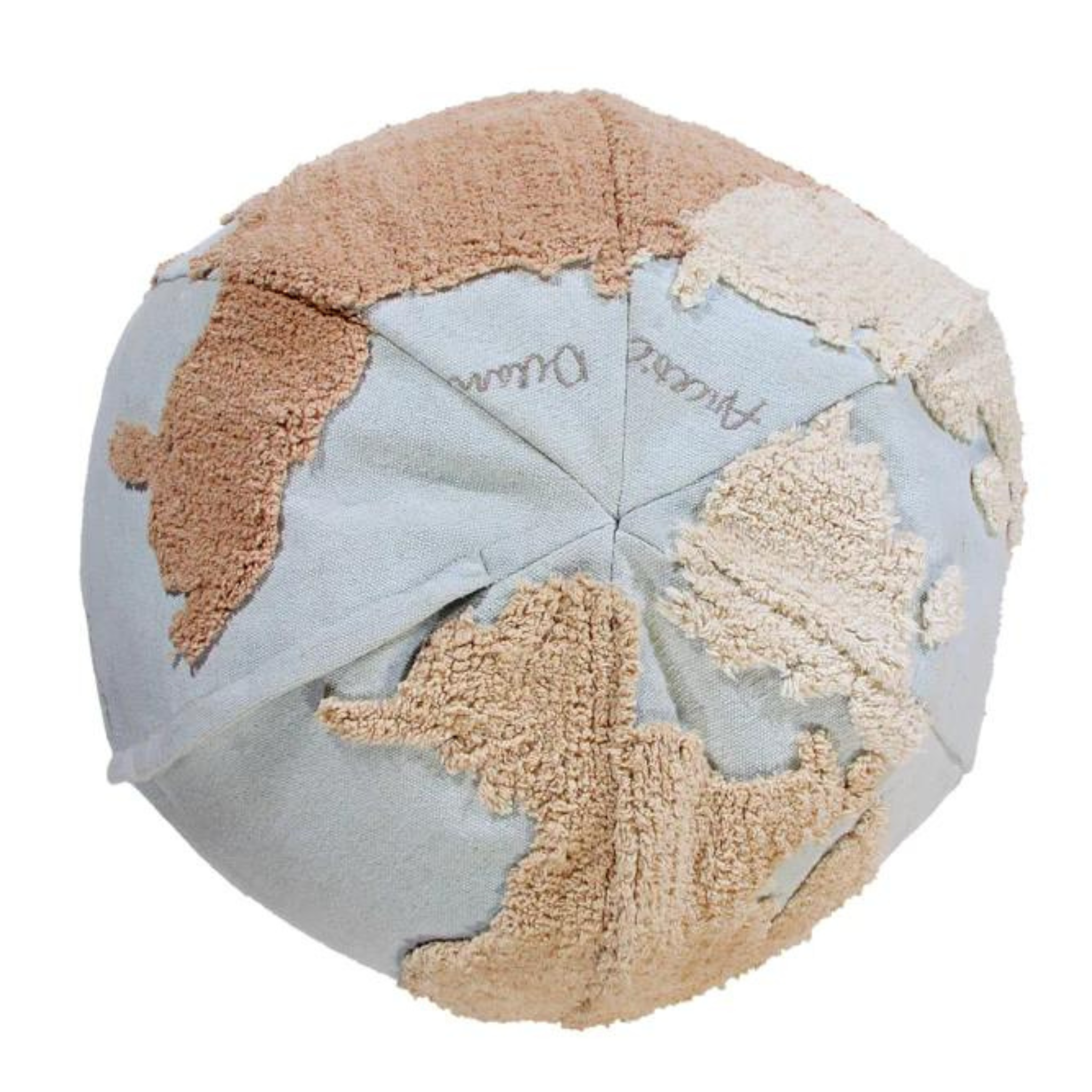 Worlds Map Decorative Pouf For Kids – The Well Appointed House
