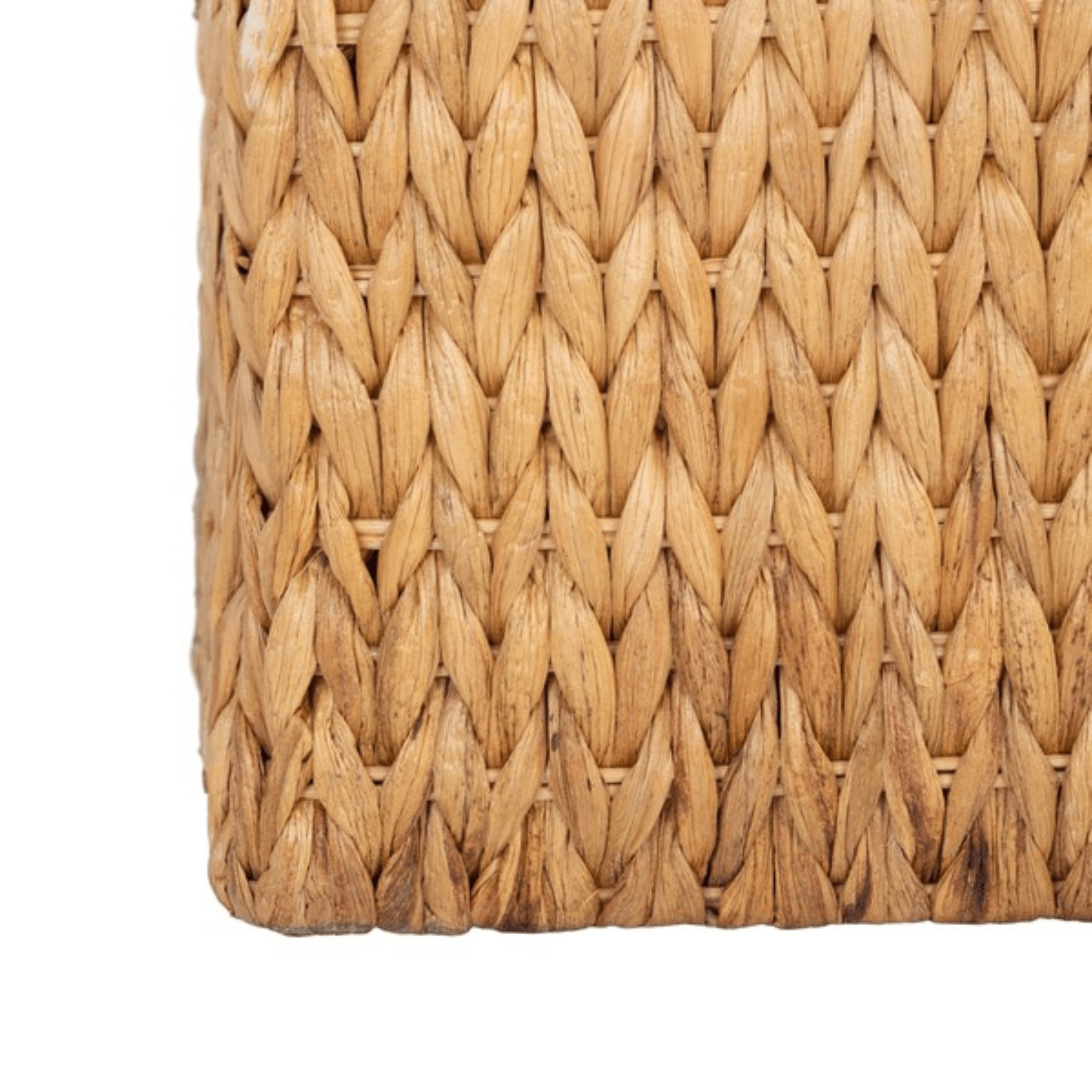 Braided Natural Water Hyacinth Dining Chair With Beige Cushion – The ...